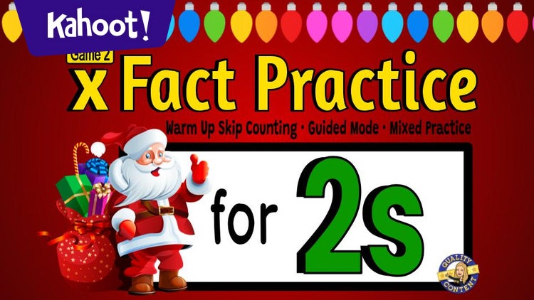 x2 Multiplication Facts Holiday Game - Kahoot! Quiz