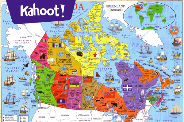 Map of Canada - Kahoot! Quiz