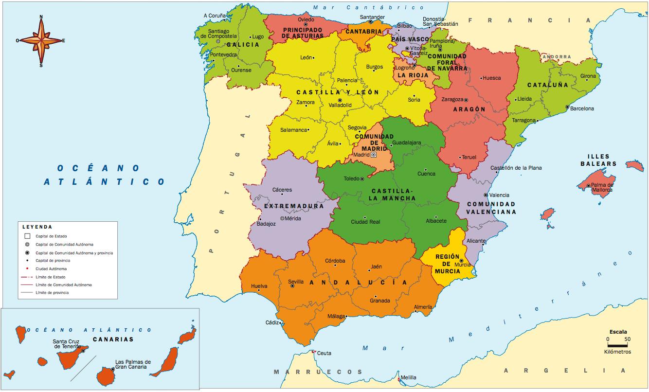 Political Map of Spain - Kahoot! Quiz