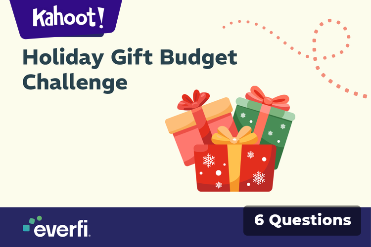 Holiday Gift Budget Challenge - Kahoot! Quiz