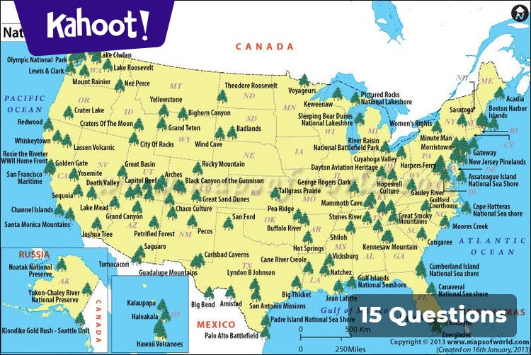 United States National Parks - Kahoot! Quiz