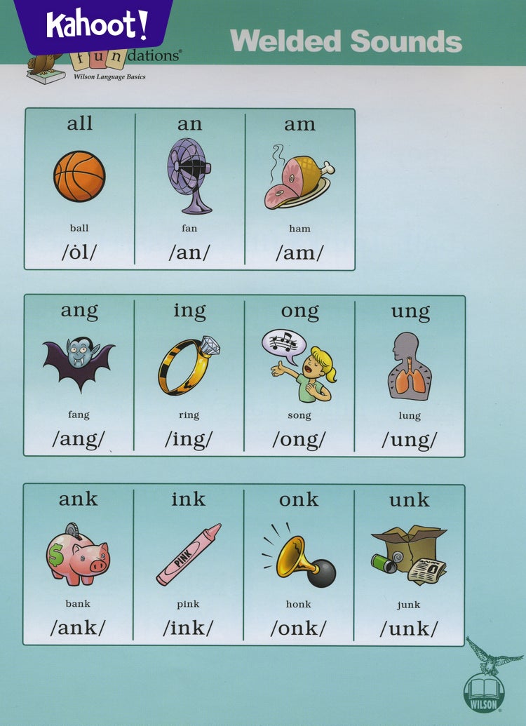 Fundations Glued Sounds with pics - Kahoot! Quiz