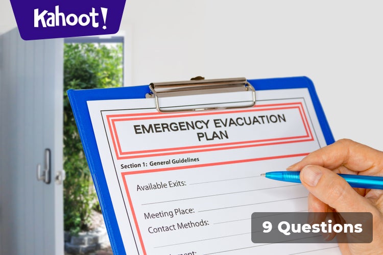 Emergency, Fire, Exit Plan Review - Kahoot! Quiz