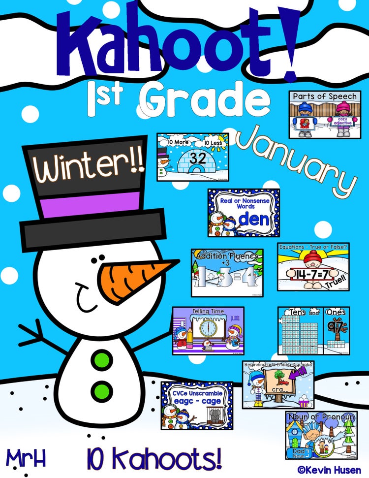 1st Grade January Winter Kahoots!! Freezing fun for all!! - Kahoot! Course
