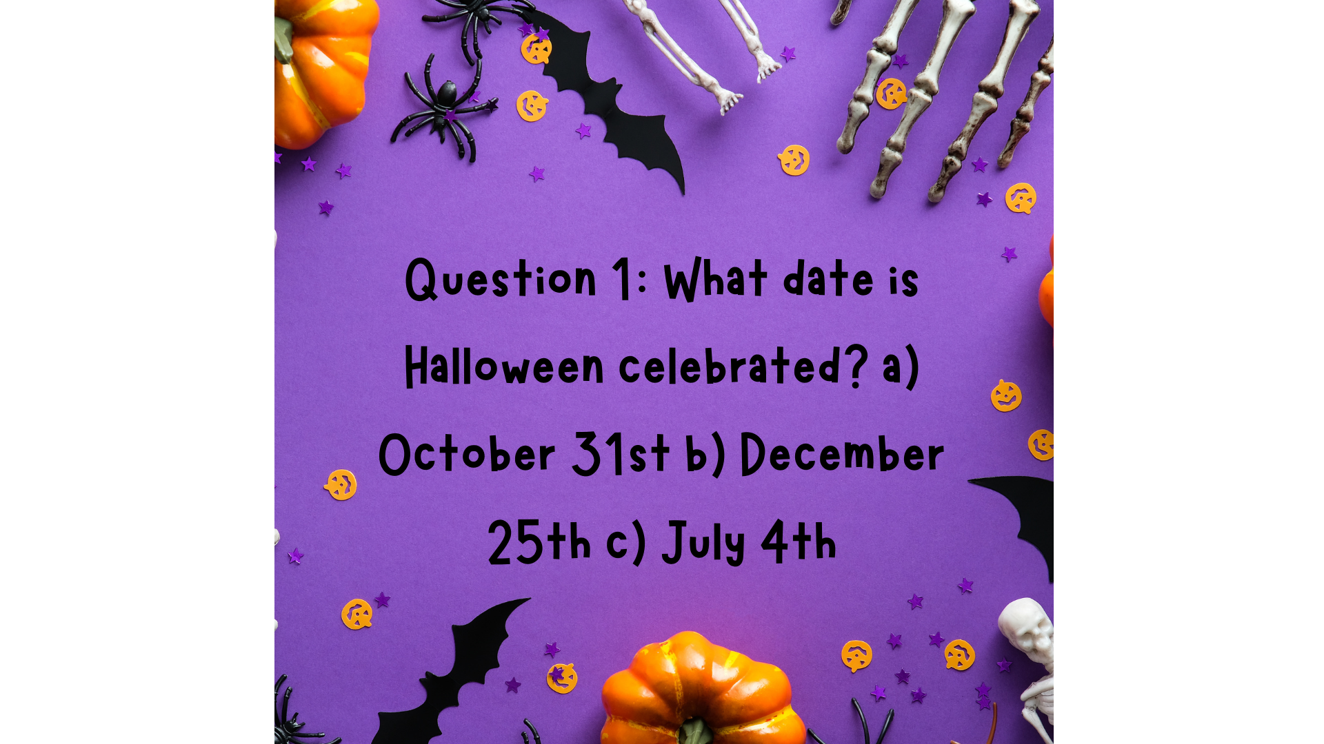 Halloween Trivia Multiple Choice - Kahoot! Quiz
