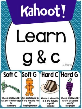 Phonics: Hard & Soft G/C ESL - Kahoot! Quiz