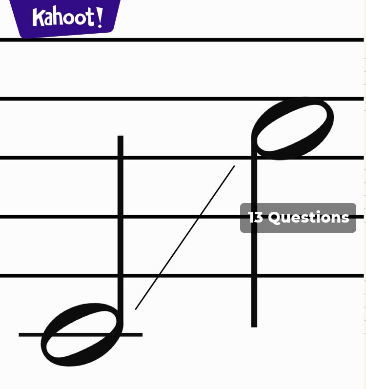 The first 8 notes (c-c), (episode 7) - Kahoot! Quiz