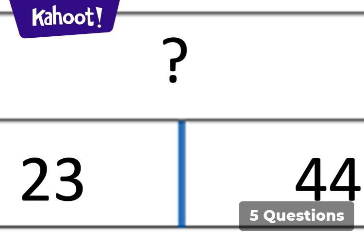 Bar Model - Kahoot! Quiz
