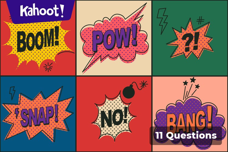 Boom! Buzz! Bang! Onomatopoeia Fun - Kahoot! Quiz