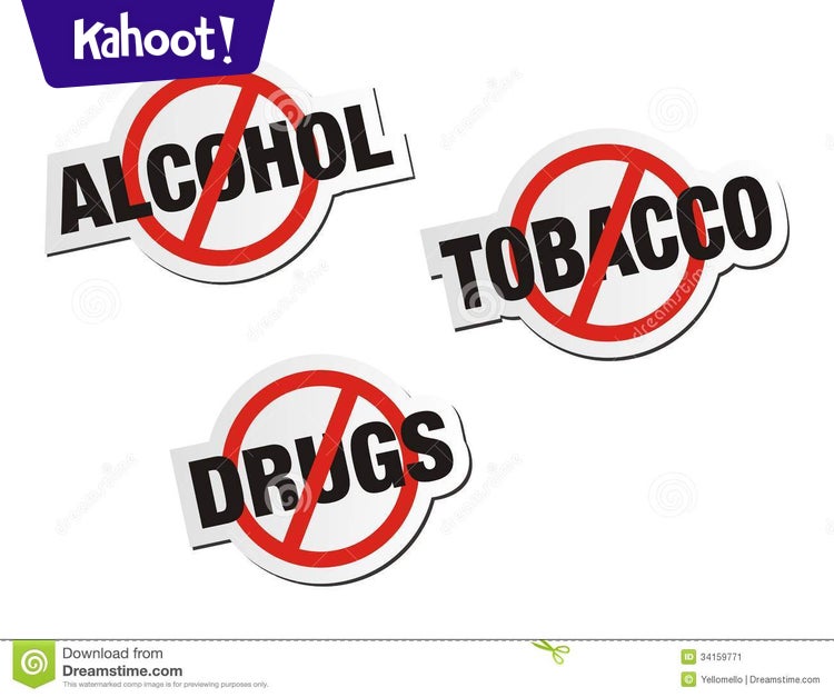7th Grade Health Dangers of Alcohol/Drugs PM Classes - Kahoot! Quiz