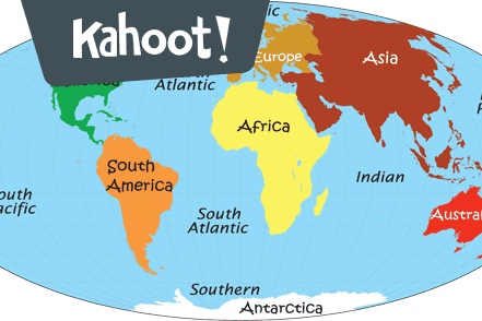 Continents & Oceans (short) - Kahoot! Quiz