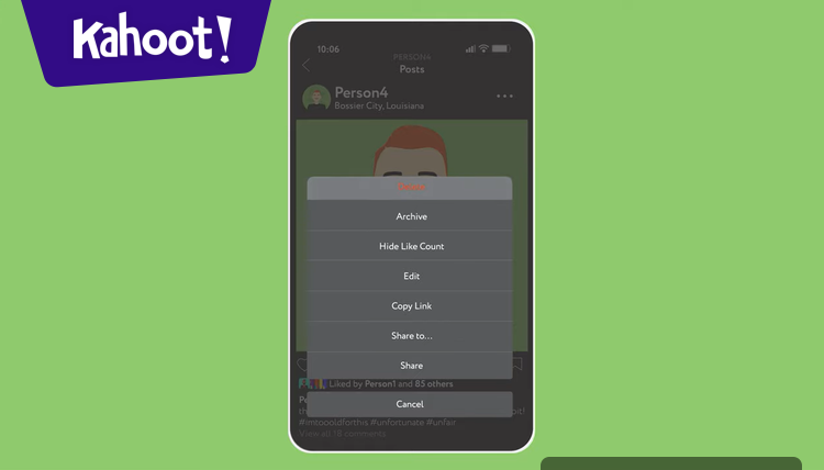 Social Media (6-8) - Kahoot! Quiz