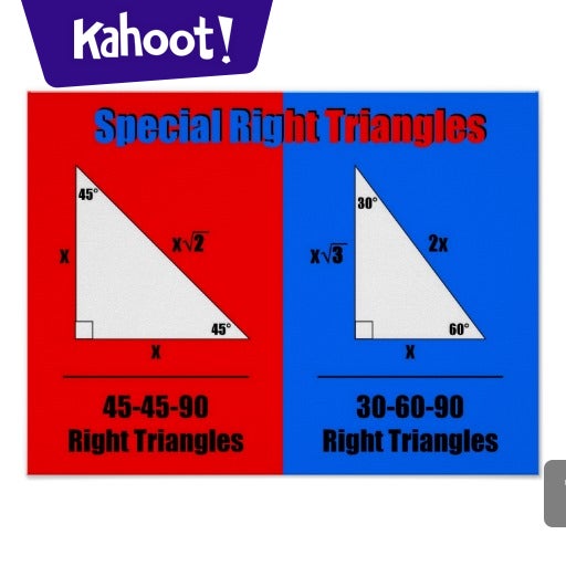 Special Right Triangles - Kahoot! Quiz