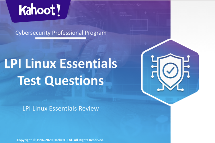 Linux Essentials 02 - Kahoot! Quiz