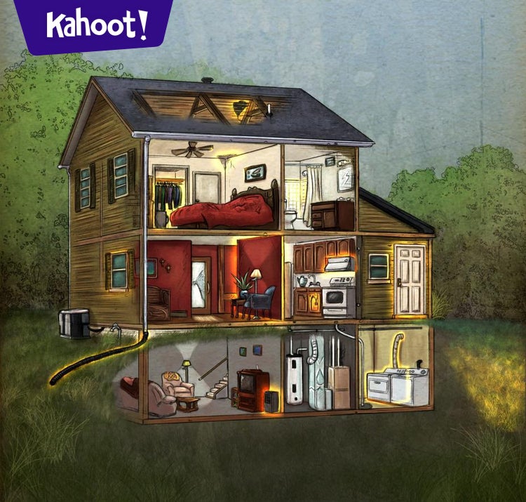 La maison et les prepositions de lieu - Kahoot! Quiz