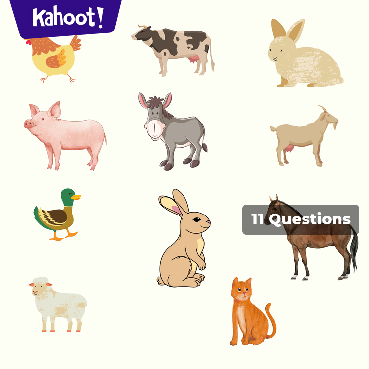 Farm animals - Kahoot! Quiz