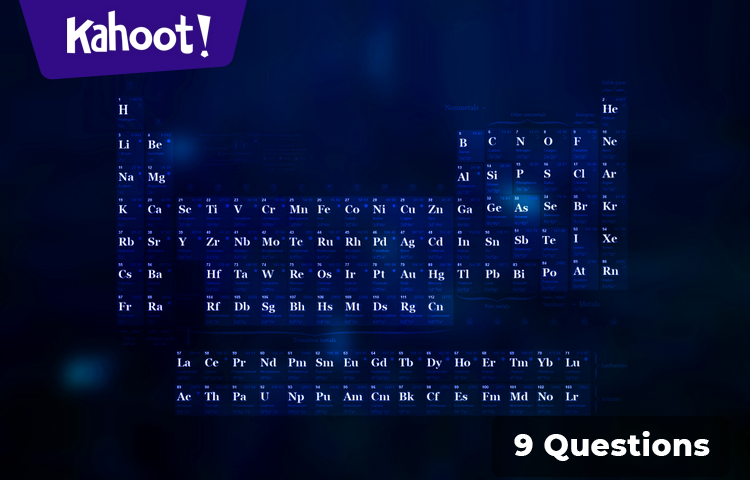 Duplicate of Periodic table- metals and non-metals - Kahoot! Quiz