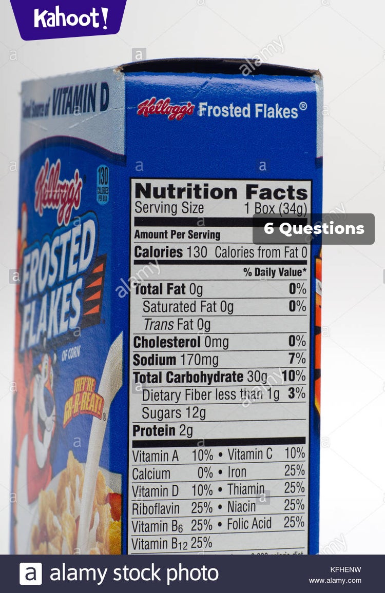 Food Labels - Kahoot! Quiz