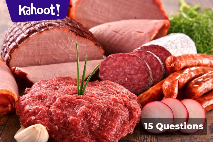 Vocabulary Practice : Meat and Fish (Fleisch und Fisch) - Kahoot! Quiz