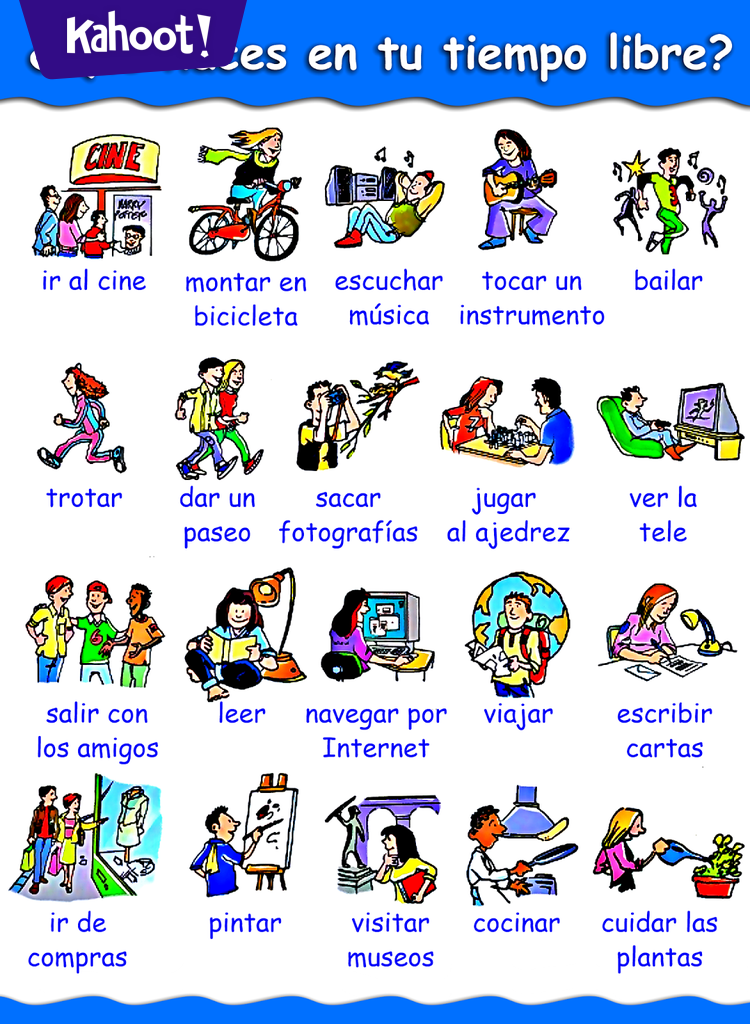 Realidades 1-1A ¿Qué te gusta hacer? - Kahoot! Quiz