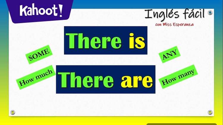 "There is" and "There are" Grammar - Kahoot! Quiz