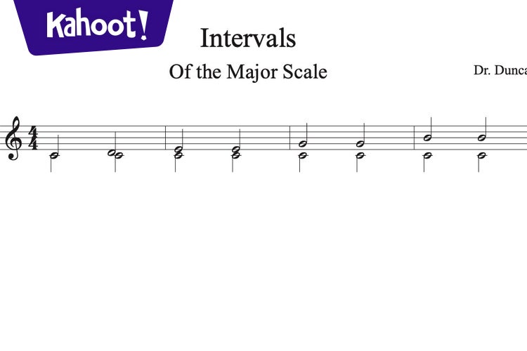 Intervals in the Major Scale - Kahoot! Quiz