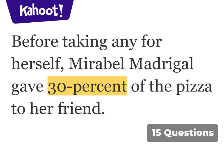 Hyphens with Letters, Numbers, and Percentages - Kahoot! Quiz