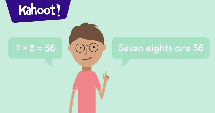 Math: Multiplication Facts (2s, 3s, 4s, 5s, 6s, 7s, 8s, 9s) - Kahoot! Quiz