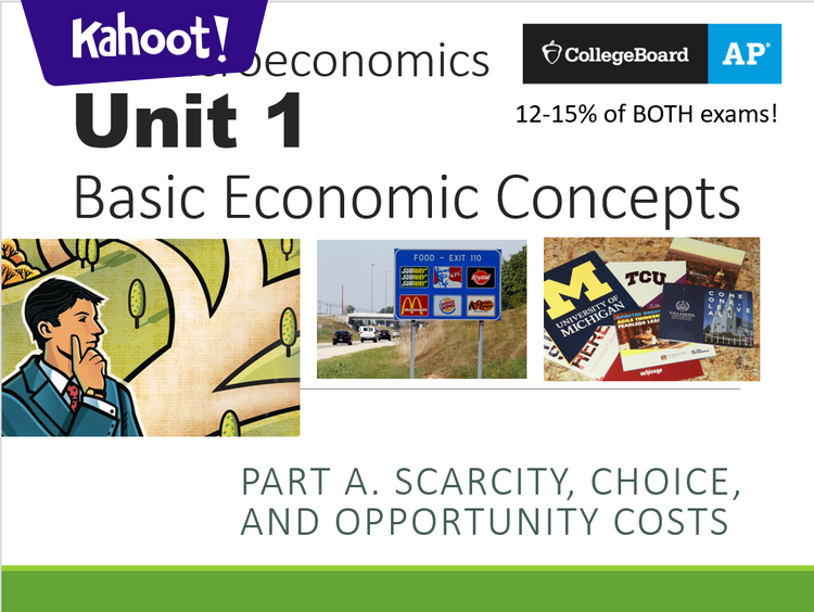 AP MICRO Unit 1: Basic Economic Concepts - Kahoot! Quiz