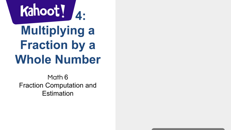 Unit 6: Lesson 4 - Kahoot! Quiz