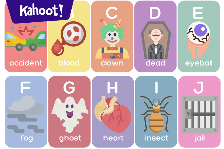 Horror ABC Vocabulary - Kahoot! Quiz