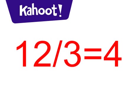 Division - Kahoot! Quiz