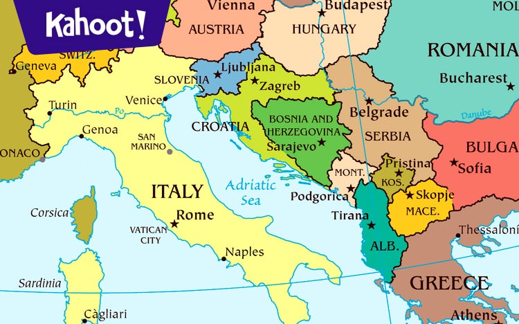 European Political Map (2) - Kahoot! Quiz