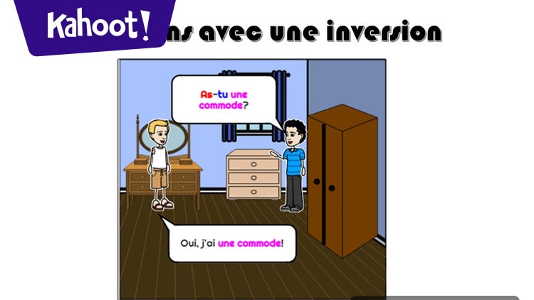 Questions en utilisant les inversions au présent - Niveau 2 - Kahoot! Quiz