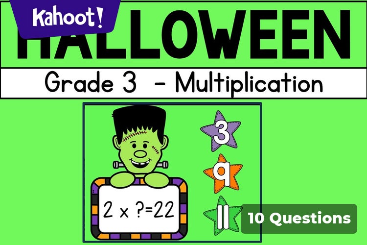 Halloween Multiplication - Grade 3 - Kahoot! Quiz