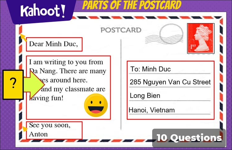 Postcard Review - Kahoot! Quiz