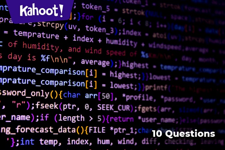 Python 3 - Quick Quiz - Kahoot! Quiz