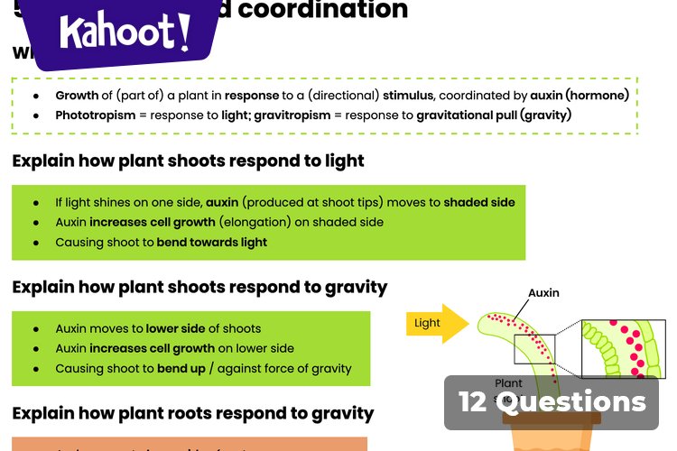 Plant hormones (auxins) and required practical 8 - AQA GCSE Biology ...