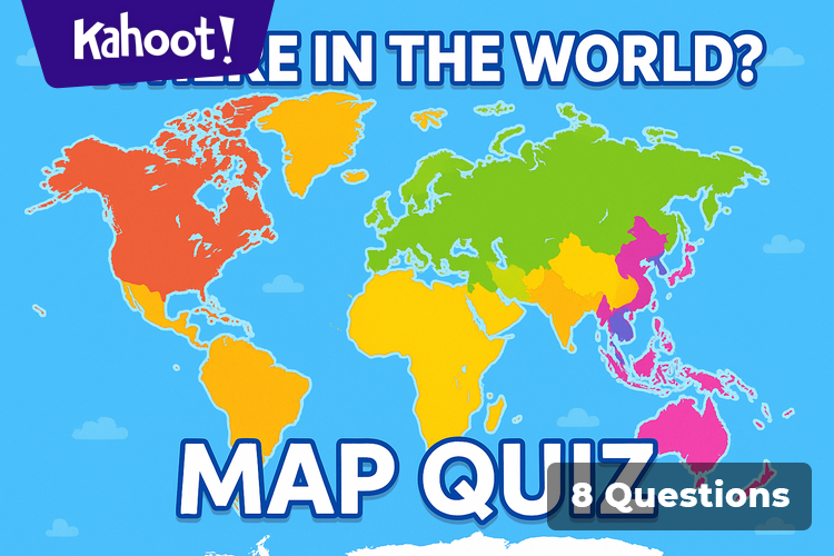 Where In The World? Map Quiz 🌎 Continents & the Middle East Map ...