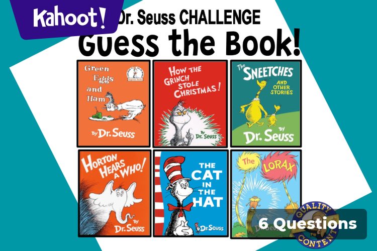 Dr. Seuss Guess the Book CHALLENGE Sample Game - Kahoot! Quiz