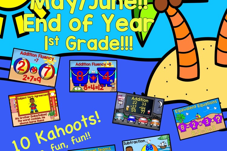 1st Grade May/June Kahoots! Summer is Coming!! First Grade Fun ...