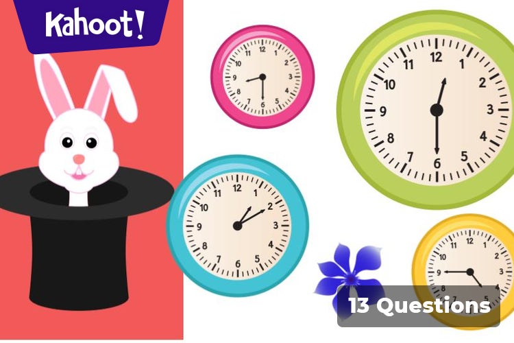Clocks & Telling Time to 5 minutes - Kahoot! Quiz