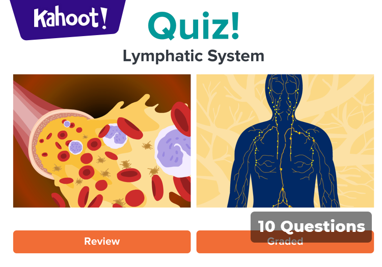 BrainPOP: Lymphatic System - Kahoot! Quiz
