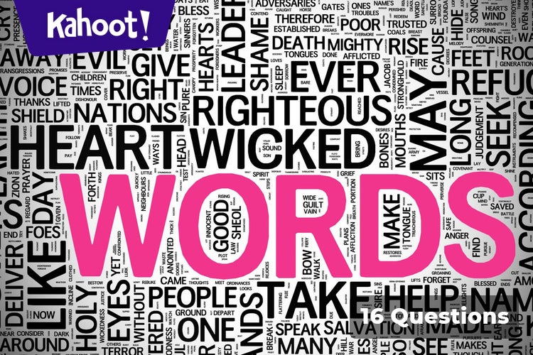 Word class - Kahoot! Quiz