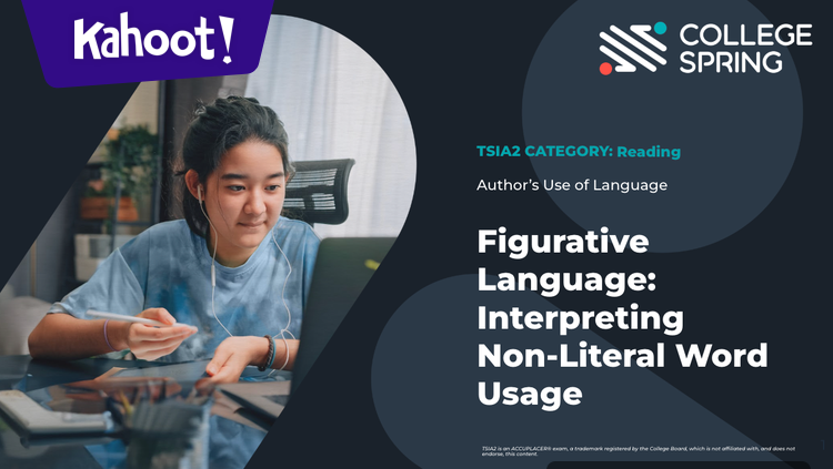 Figurative Language: Interpreting Non-Literal Word Usage - Kahoot! Quiz
