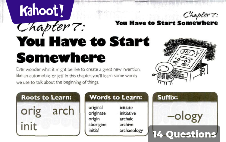 Growing Your Vocabulary, Book B, Chapter 7 - Kahoot! Quiz