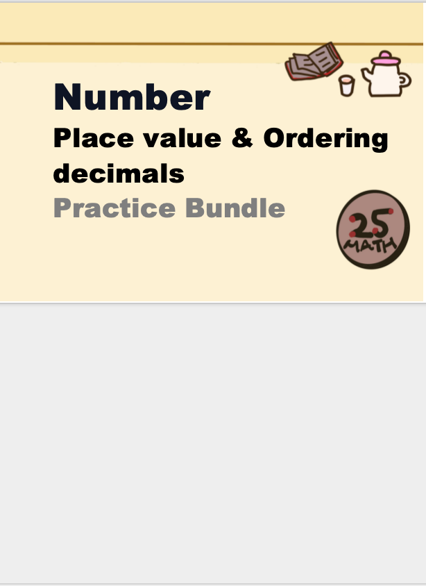 Number: Place value & ordering decimals - Practice Bundle - Kahoot! Course