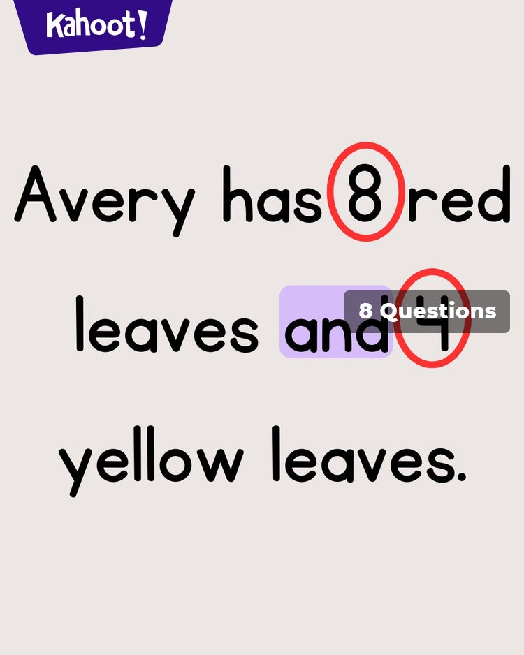 Module 6: Understand Put Together and Take Apart Problems - Kahoot! Quiz