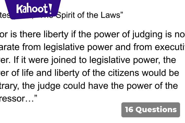 Global History Review - Kahoot! Quiz