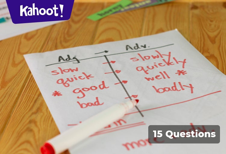 Adjective vs Adverb - Kahoot! Quiz